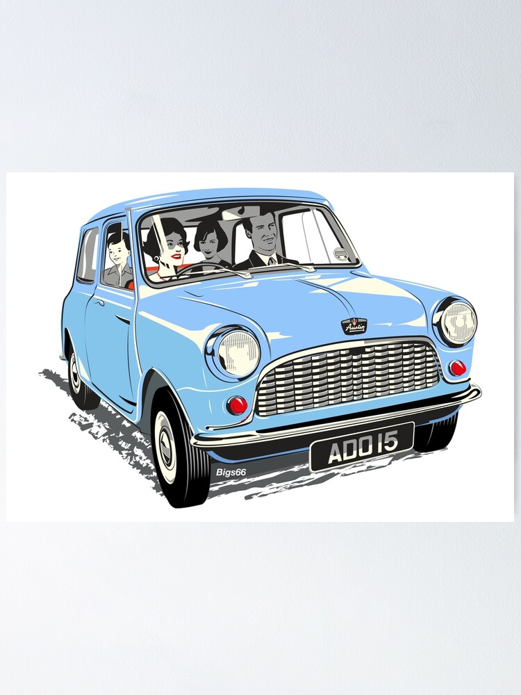 "Austin Se7en in launch Speedwell Blue colour" Poster for Sale by ...