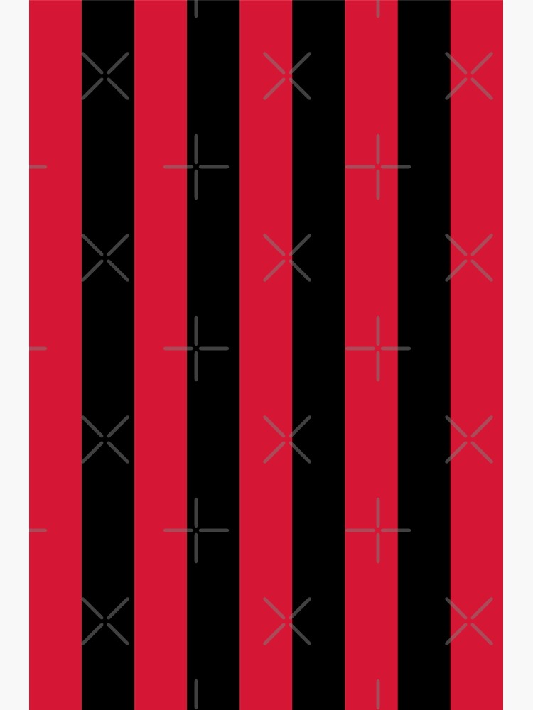 "Medium RED and BLACK Vertical STRIPES" Poster for Sale by RachelMacht ...