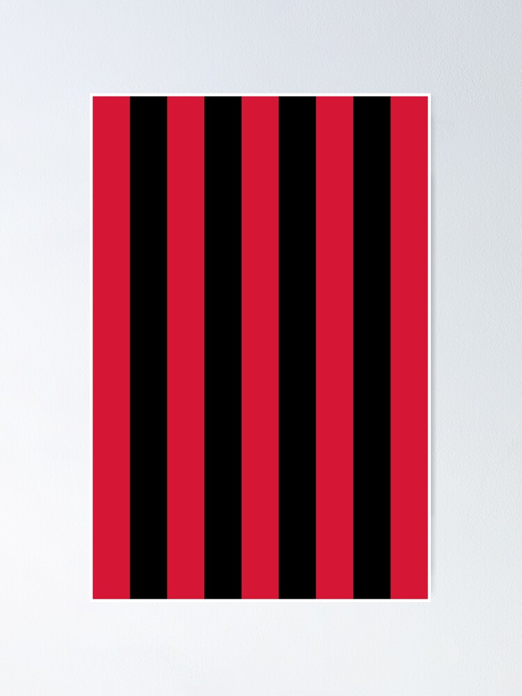"Medium RED and BLACK Vertical STRIPES" Poster for Sale by RachelMacht ...