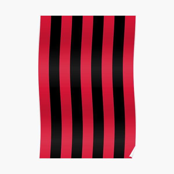 "Medium RED and BLACK Vertical STRIPES" Poster for Sale by RachelMacht ...