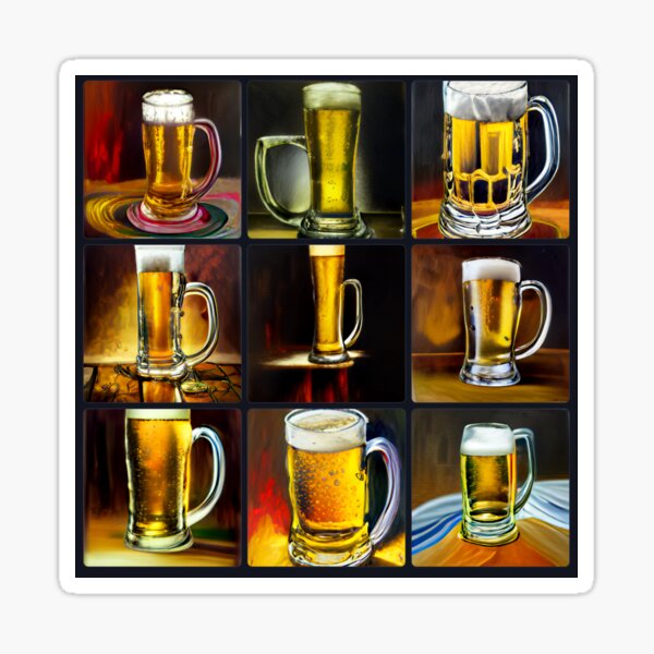 "Lager art pack" Sticker for Sale by CinderPress | Redbubble