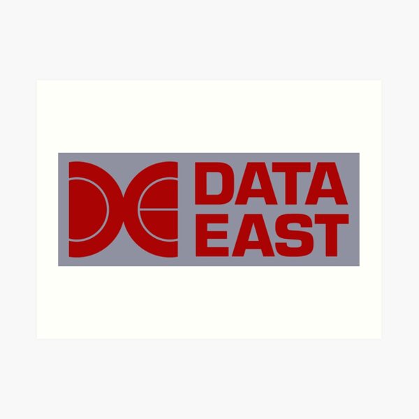 "Classic DATA EAST logo (RED) - 80s Retro Arcade and Pinball Games" Art ...
