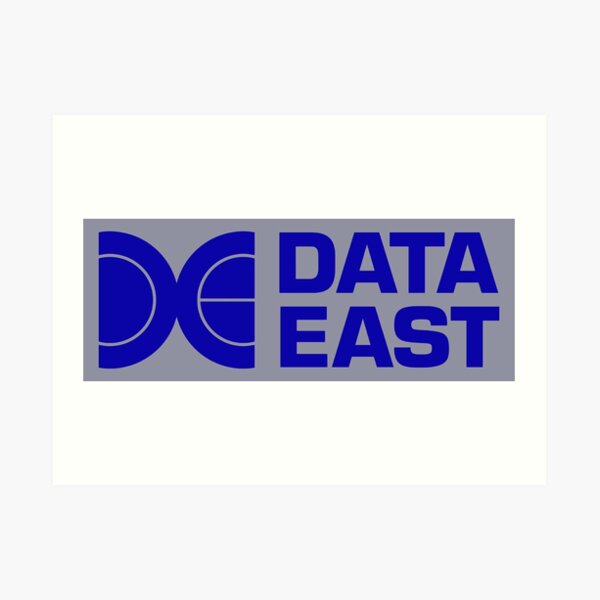 "Classic DATA EAST logo (BLUE) - 80s Retro Arcade and Pinball Games ...
