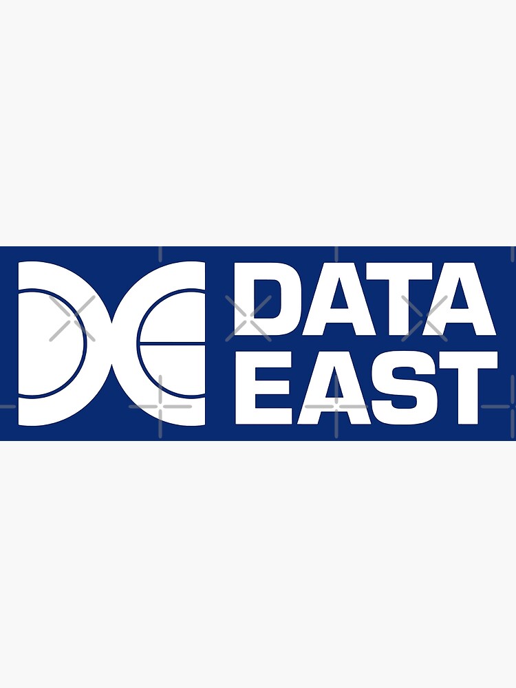 "Classic DATA EAST logo (WHITE) - 80s Retro Arcade and Pinball Games ...