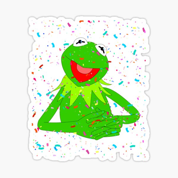 "Kermit the frog Kermit the frog " Sticker for Sale by ADLERART2023 ...