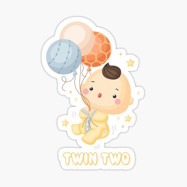 "Twin boy two" Sticker for Sale by KOTOdesign | Redbubble
