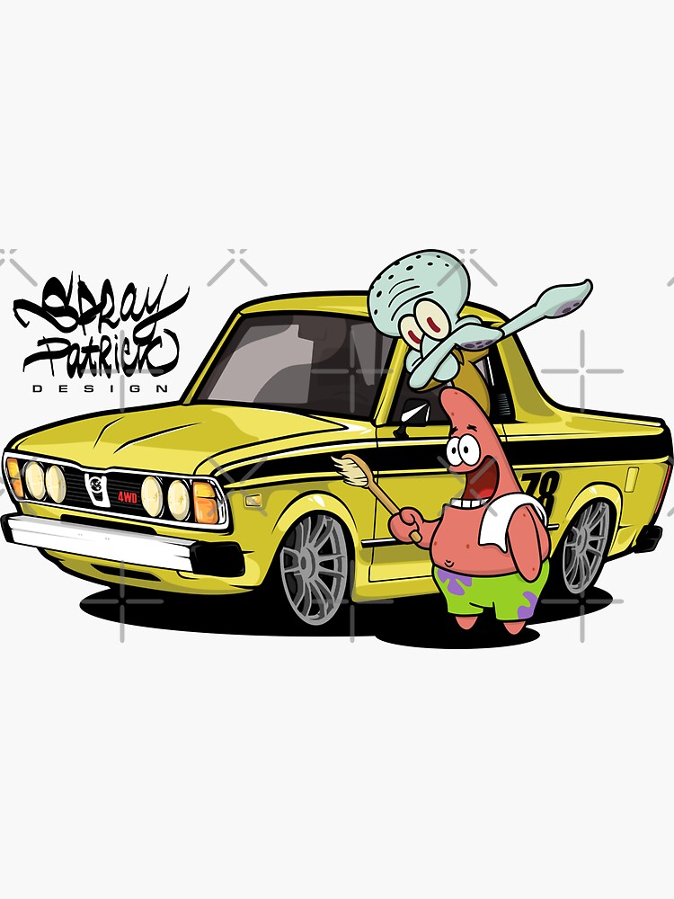 "Sponge Subie Brat" Sticker for Sale by SprayPatrick | Redbubble