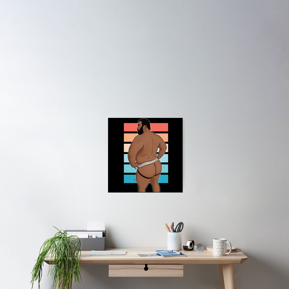 "Chubby Bear Relaxing " Poster for Sale by Drewmtz | Redbubble