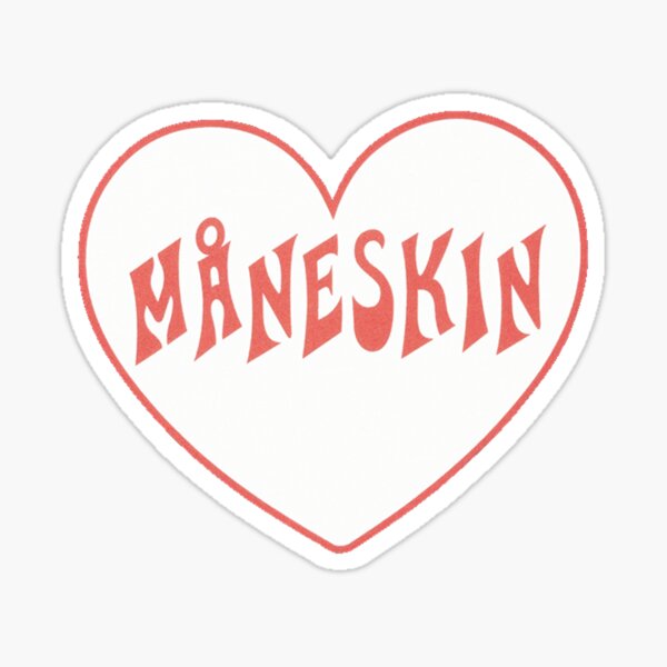 "Maneskin Heart" Sticker for Sale by Rudolfsxd | Redbubble