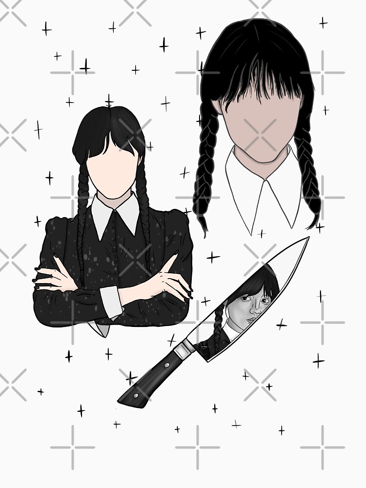 "wednesday addams pack" T-shirt for Sale by atlasbackache | Redbubble ...