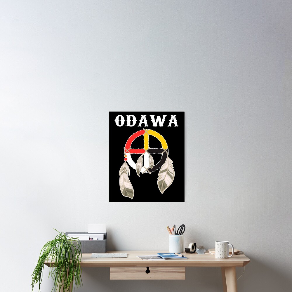 "Odawa Nation Indian Tribes Medicine Wheel Symbol" Poster for Sale by ...