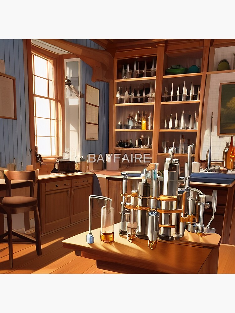 "Vintage 70s Science Chemistry Lab" Art Board Print for Sale by ...