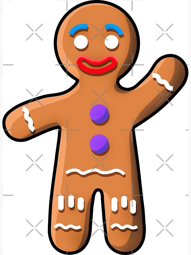 Poster « Bonhomme en pain d'épice de Shrek », par IgorBokovArt | Redbubble