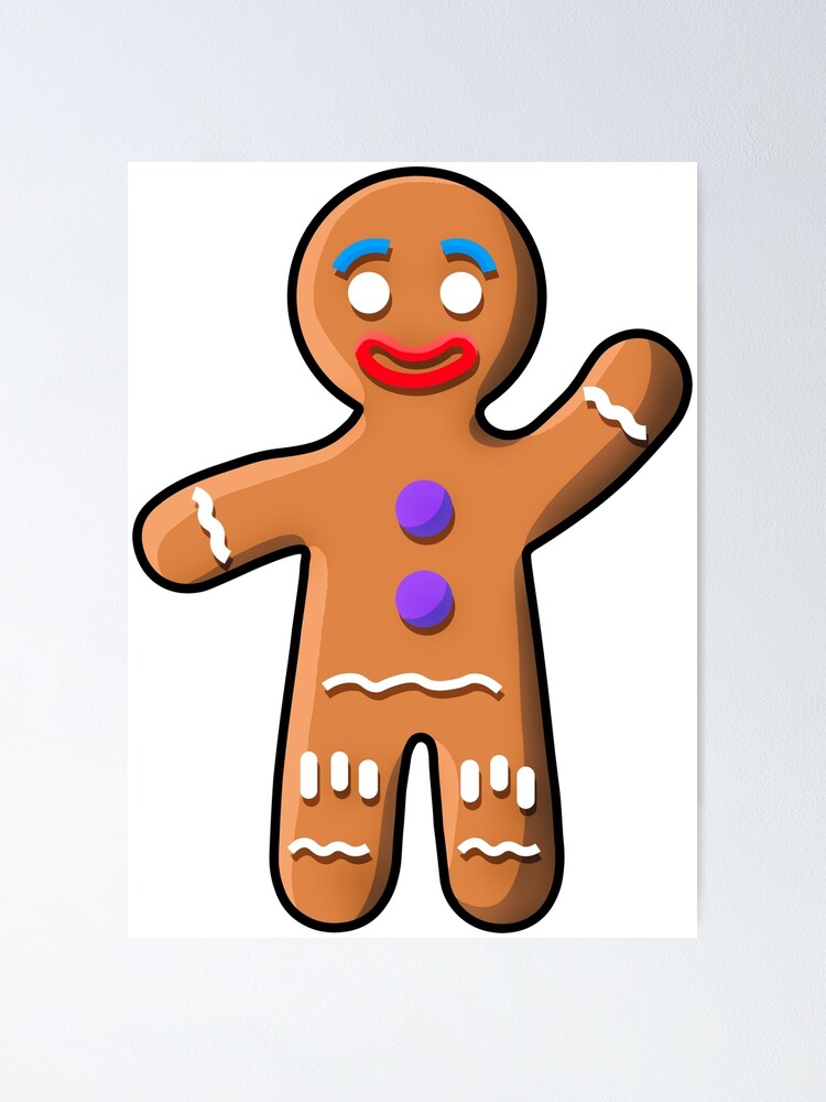 Poster « Bonhomme en pain d'épice de Shrek », par IgorBokovArt | Redbubble