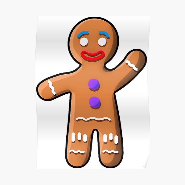 Poster « Bonhomme en pain d'épice de Shrek », par IgorBokovArt | Redbubble