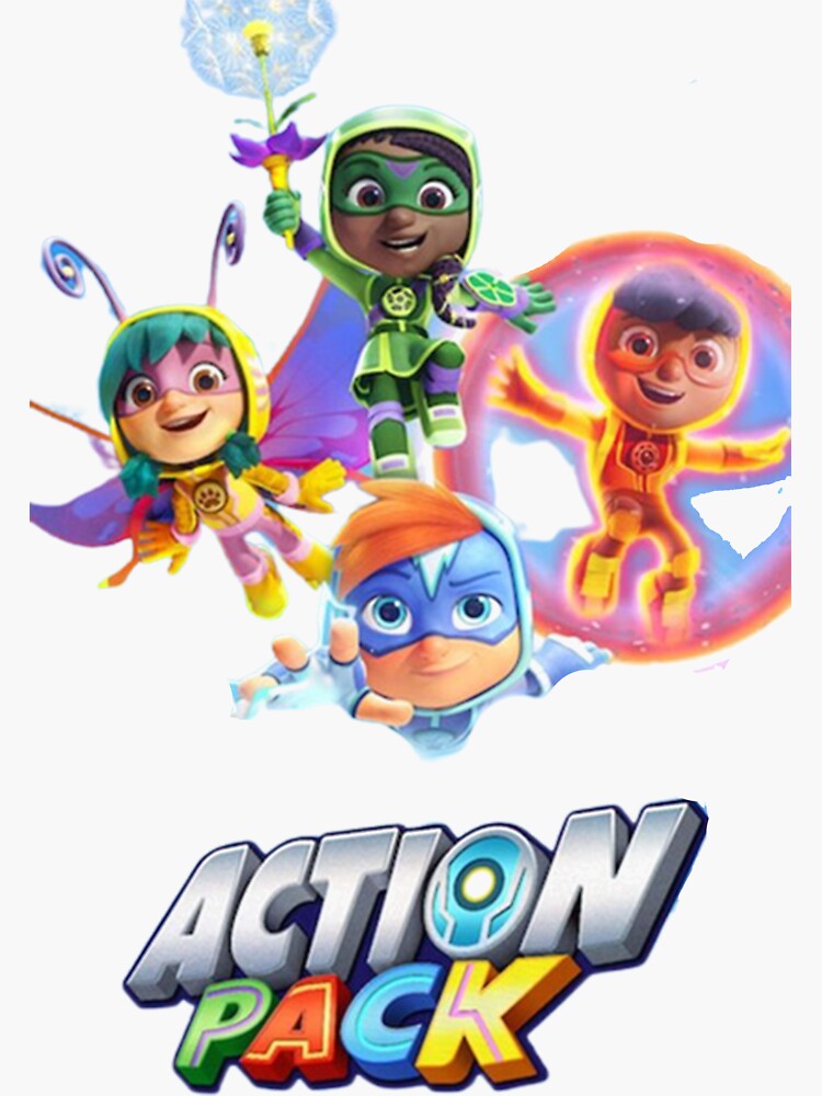 "action pack netflix" Sticker for Sale by Amermouch | Redbubble