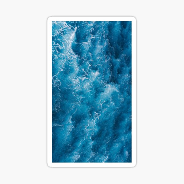 "blue ocean wave" Sticker for Sale by thecreativerse | Redbubble
