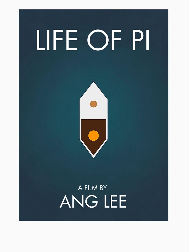 "LIFE OF PI MOVIE AESTHETIC AND MINIMALIST POSTER" T-shirt for Sale by ...