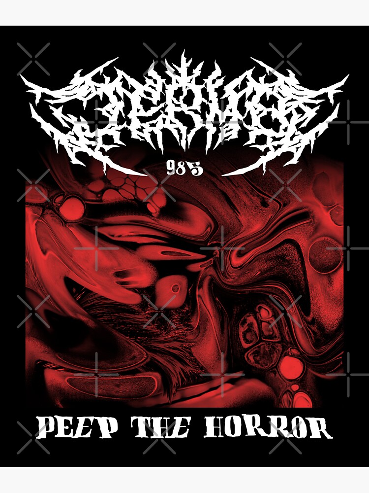 "Jerma Peep the Horror Metal" Sticker for Sale by soivinn | Redbubble