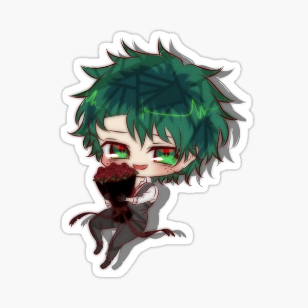 "Chibi Villain Deku" Sticker for Sale by Nightsbo | Redbubble