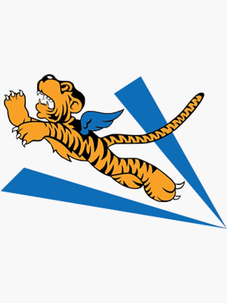 "1St AVG "Flying Tigers" USAAF unit emblem, logo" Sticker for Sale by ...