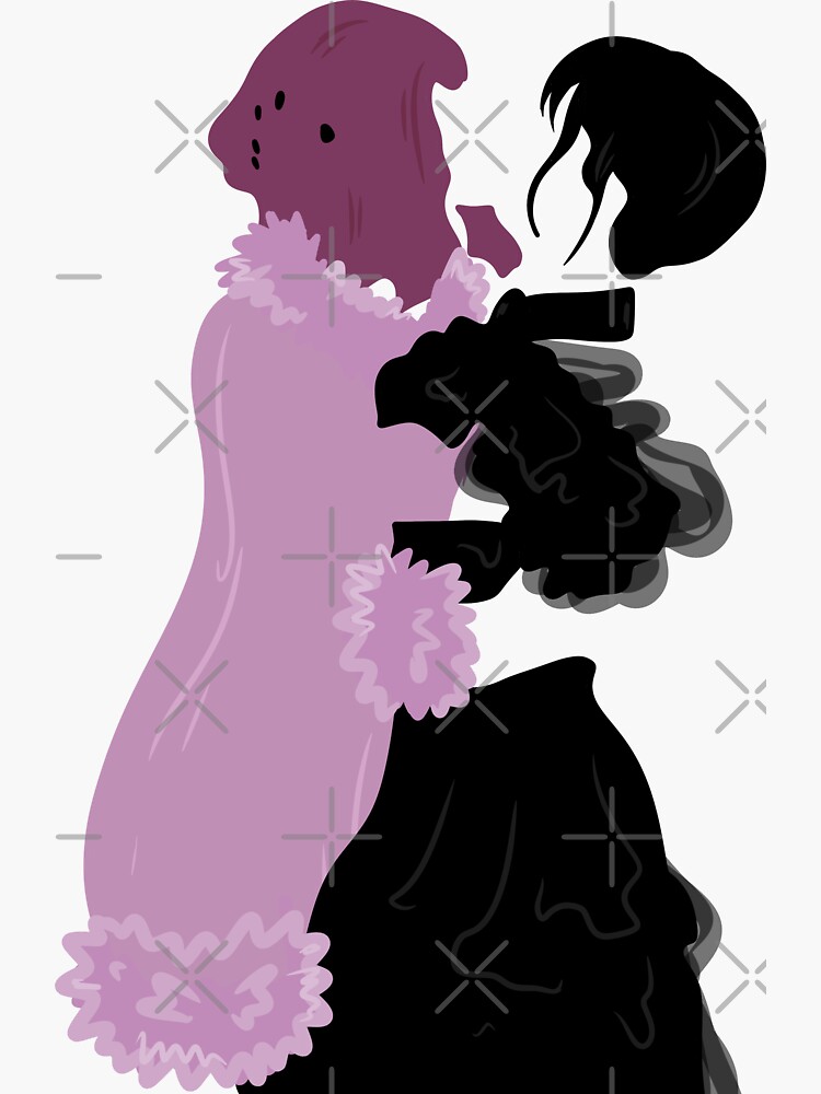 "Wednesday and Enid || wenclair" Sticker for Sale by MoroshkaS | Redbubble