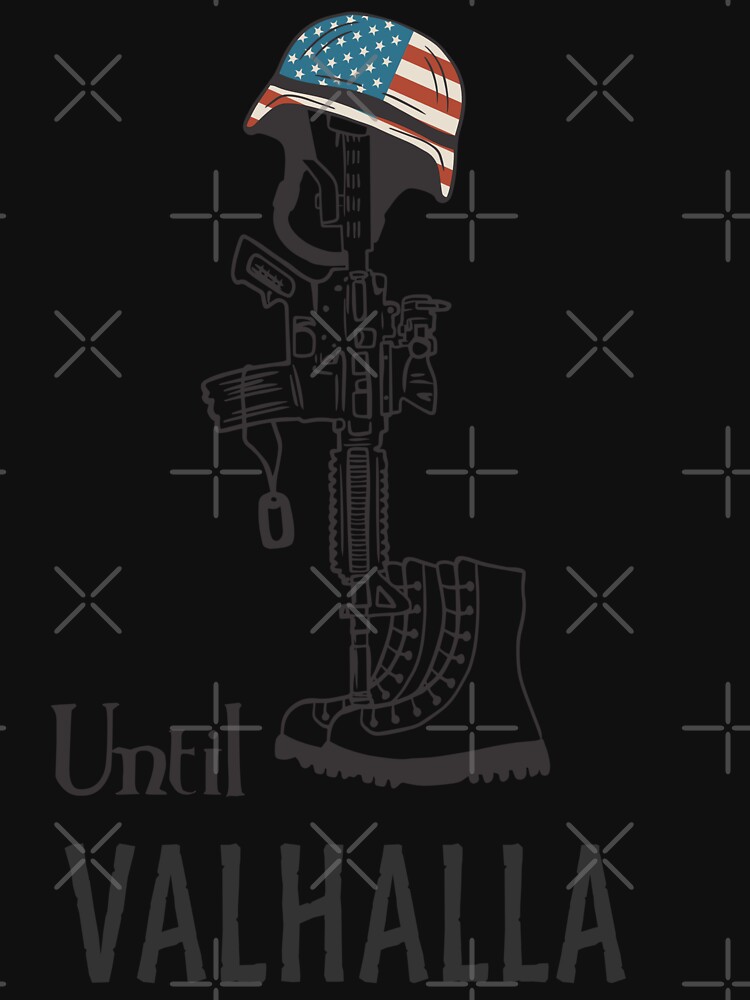 "Until Valhalla - Fallen Soldier " T-shirt for Sale by Georgy09 ...