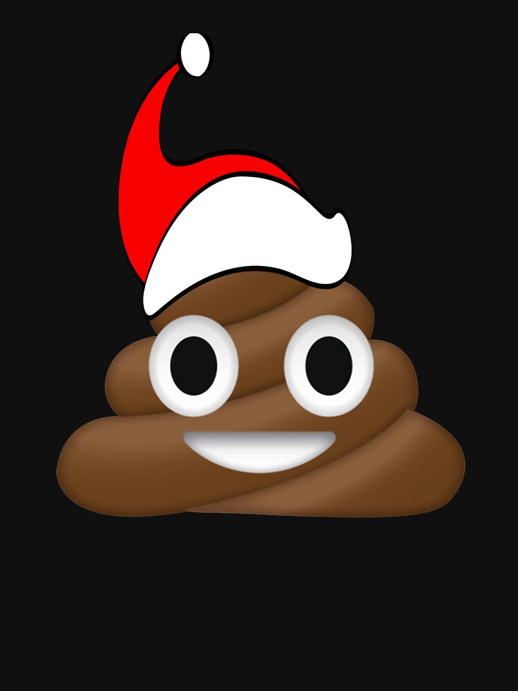 "Funny Christmas Santa Poop Emoji Xmas" T-shirt for Sale by IlissDesign ...