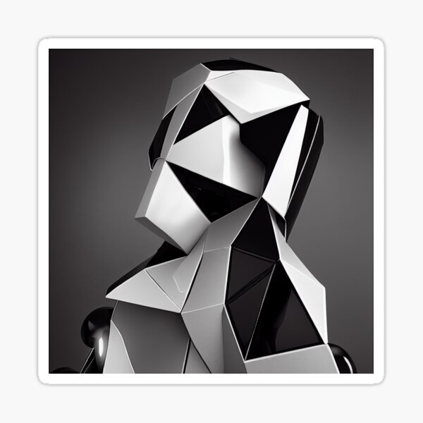 "Abstract Humanoid Sculpture" Sticker for Sale by a-isaac-art | Redbubble