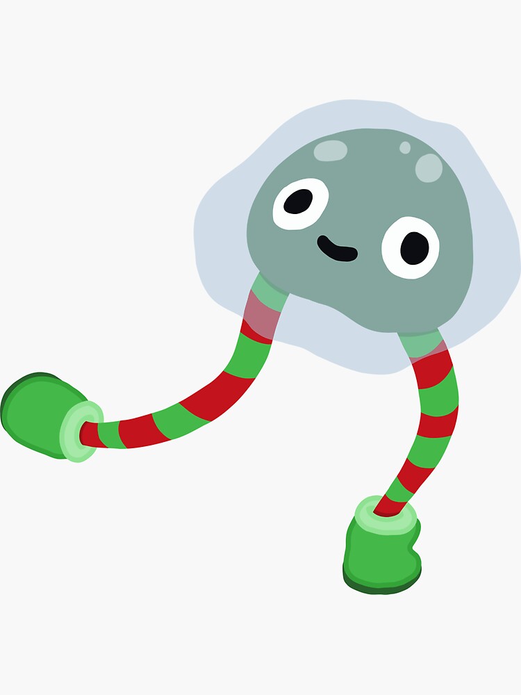 "Gloopy Christmas Legs" Sticker for Sale by hey-itsHayley | Redbubble