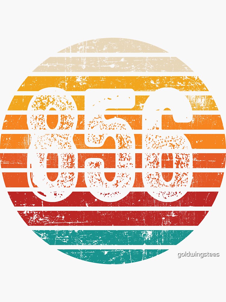"Distressed Vintage Sunset 856 Area Code" Sticker for Sale by ...