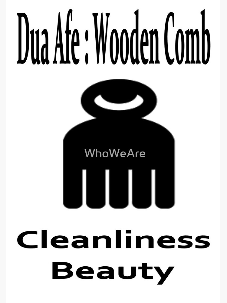 Lámina fotográfica «Símbolo Adinkra de Ghana 'Dua Afe' con descripción ...