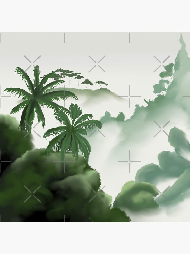 "Rainforest Fog" Sticker for Sale by Kh220978 | Redbubble