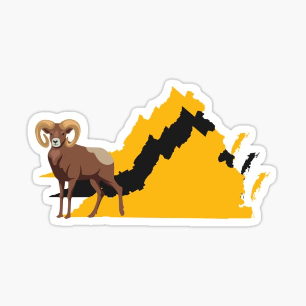 "Virginia Border, Rams" Sticker for Sale by LatterDaze | Redbubble
