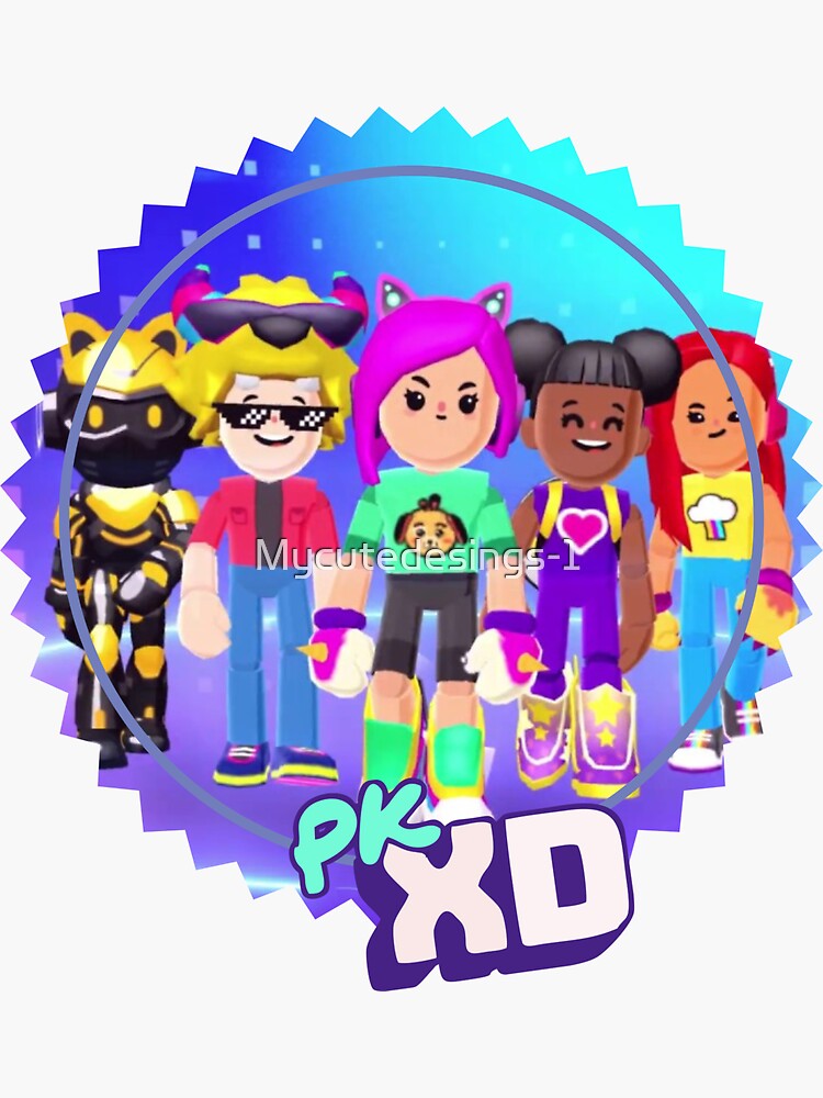 "PK XD, New game, pk xd kids game,pk xd for kids. Backpacks" Sticker ...