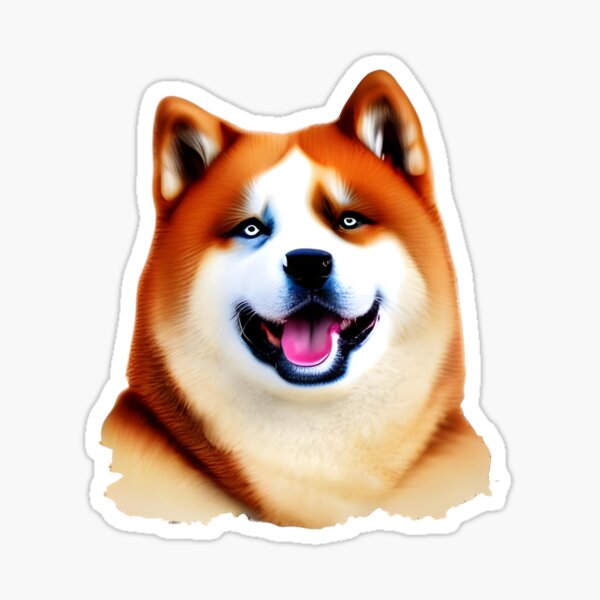 "Akita dog breed" Sticker for Sale by CorneliusDesign | Redbubble