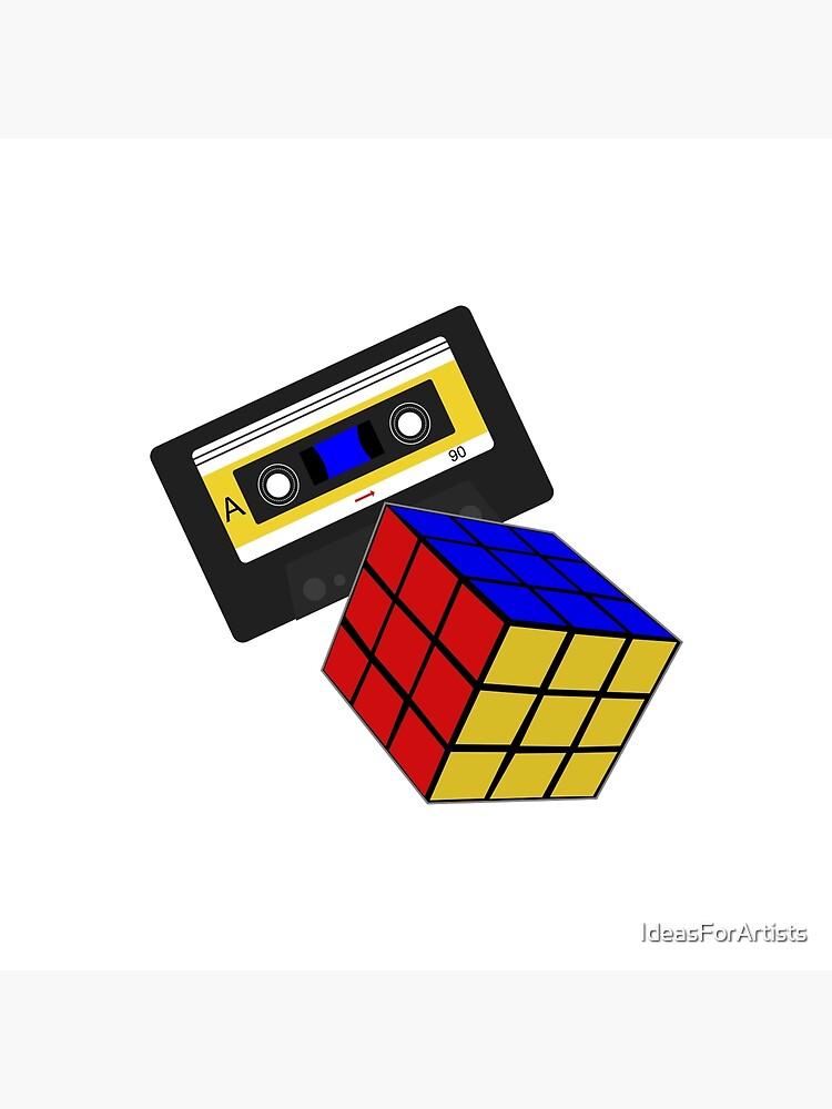 "80s Rubik's cube and cassette tape" Poster for Sale by IdeasForArtists ...