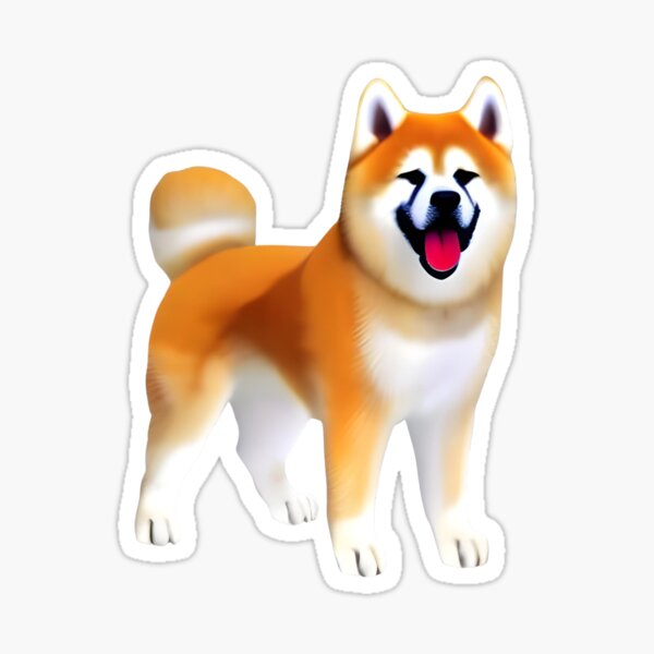 "Akita dog breed" Sticker for Sale by CorneliusDesign | Redbubble