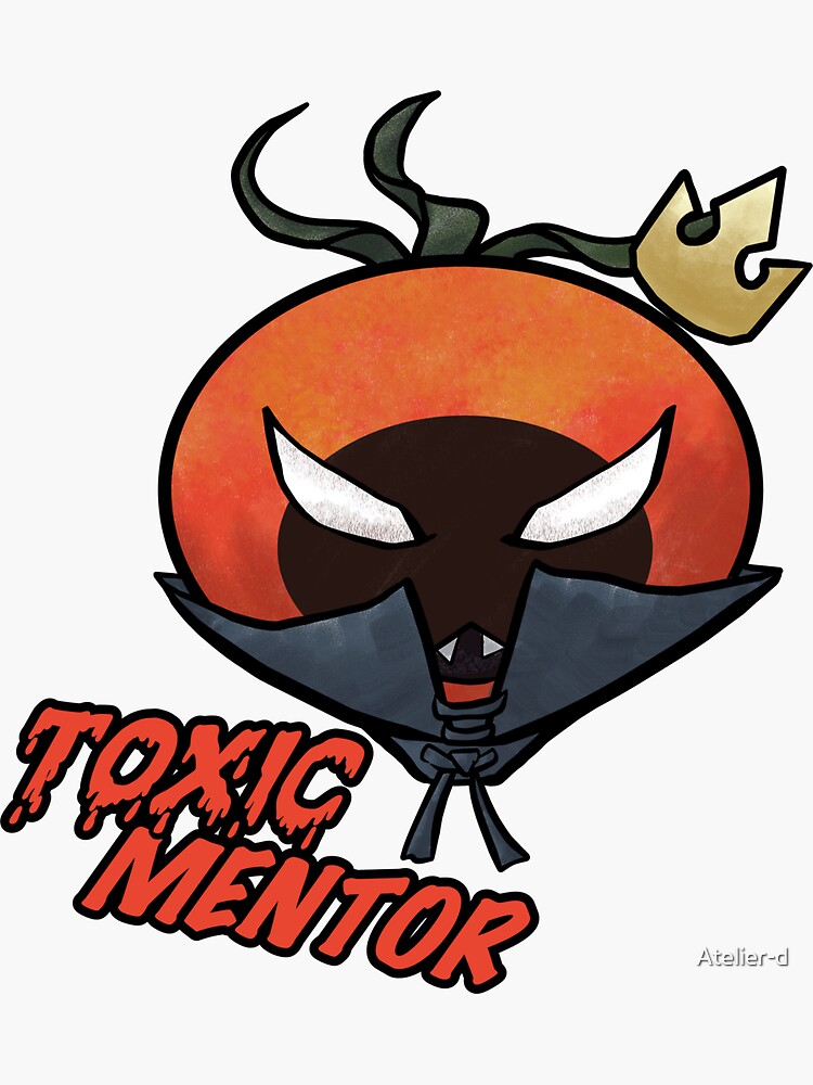 "Toxic Mentor Tomato King [mint green]" Sticker for Sale by Atelier-d | Redbubble