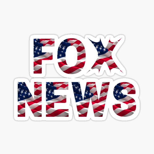 Fox News American Flag Theme Sticker For Sale By Vikingtshirts Redbubble