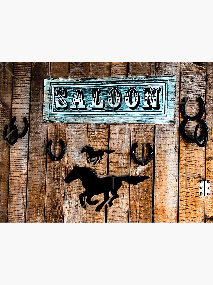 "Saloon Sign" Sticker for Sale by MonkeyBen | Redbubble