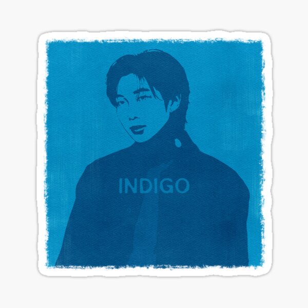 "Indigo BTS Namjoon" Sticker for Sale by shookycrumbs | Redbubble