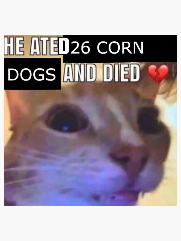 "corn dog" Sticker for Sale by Baxobhone | Redbubble