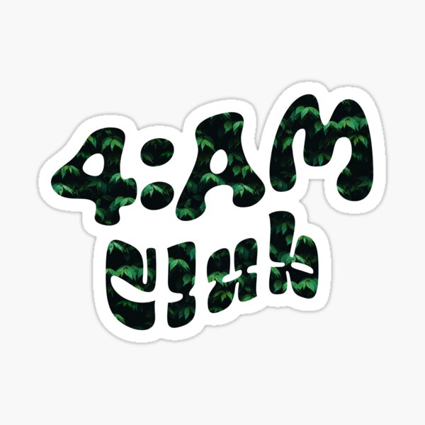 "4 AM club, waking up early never looked so good " Sticker for Sale by ...