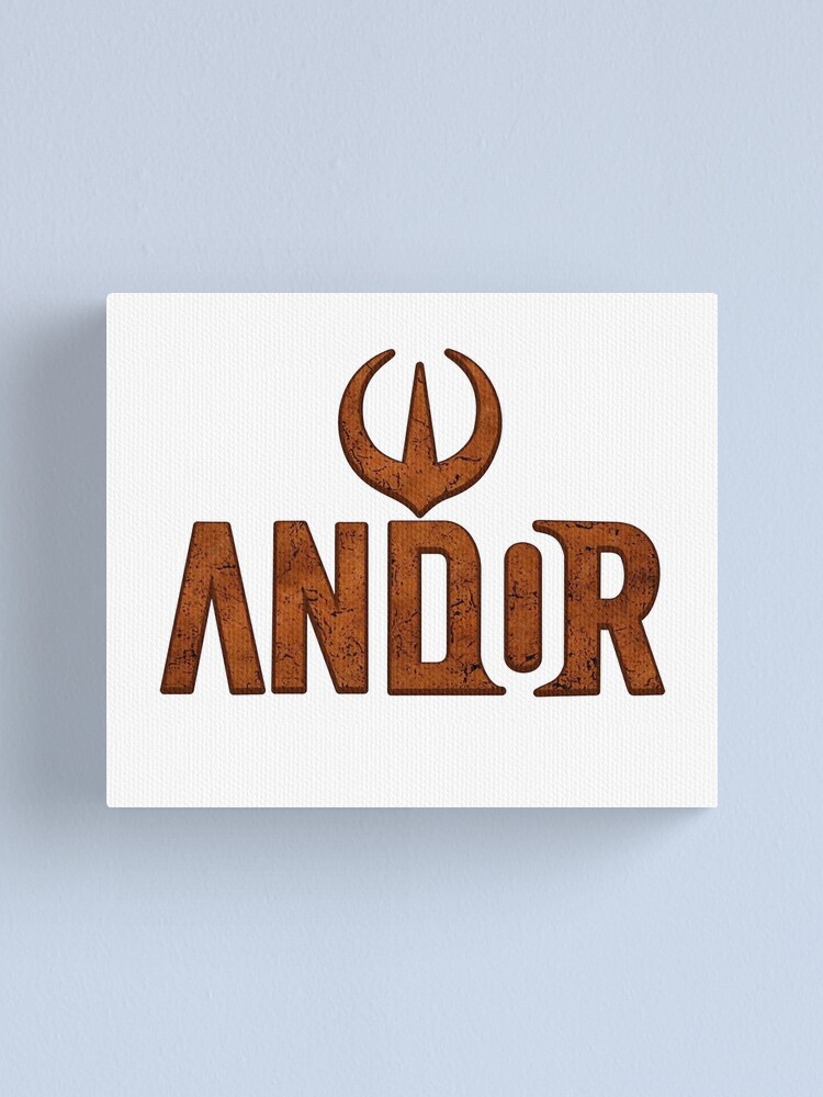 "Andor Worn Text Raised Logo - Andor Portrait - Andor Worn Text Logo ...