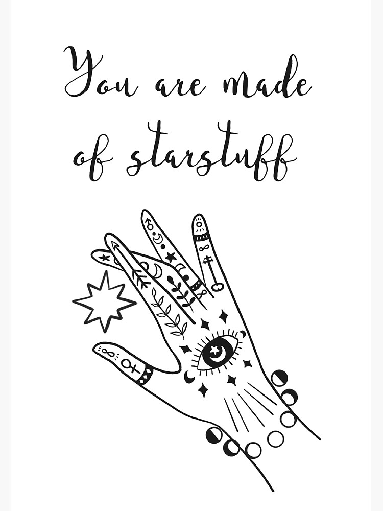 "You are made of star stuff " Sticker for Sale by Patzifatz | Redbubble