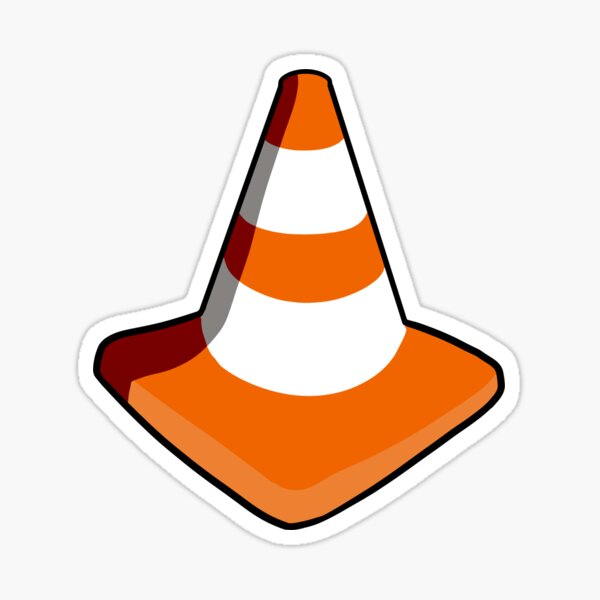 "Traffic Cone" Sticker for Sale by EmberberryArt | Redbubble