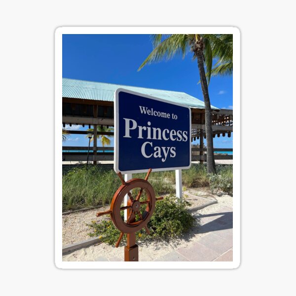 "Princess Cays Bahamas island aesthetic" Sticker for Sale by ...