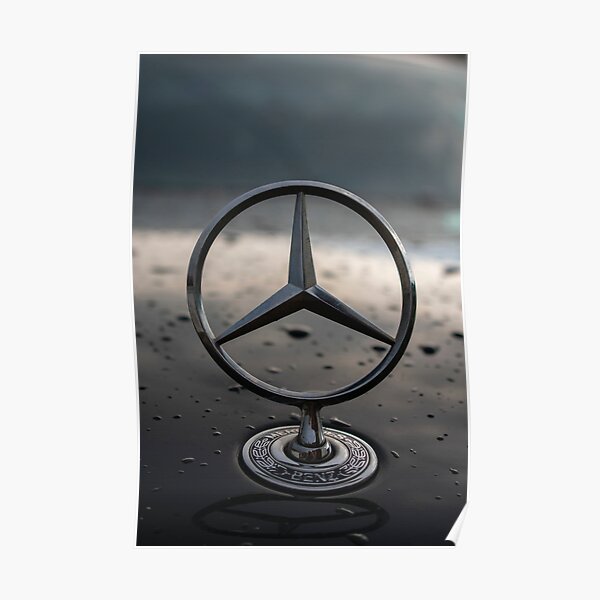 "Mercedes-Benz Logo" Poster for Sale by Iatyn | Redbubble