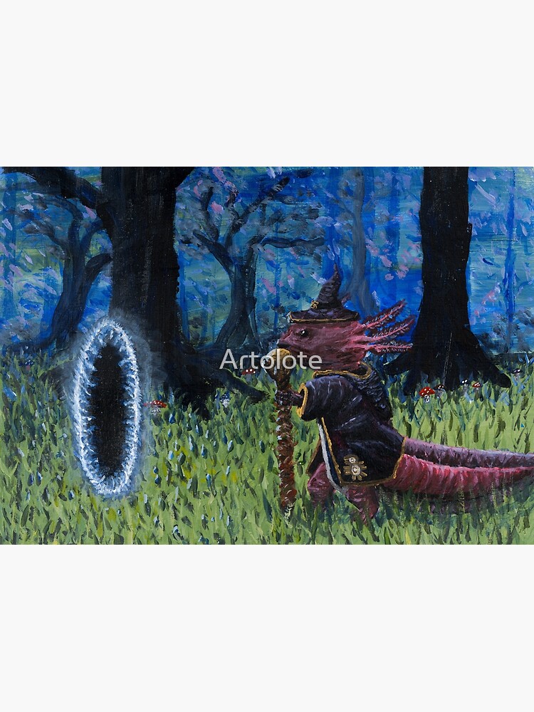 "Level 10 Axolotl Wizard" Poster for Sale by Artolote | Redbubble